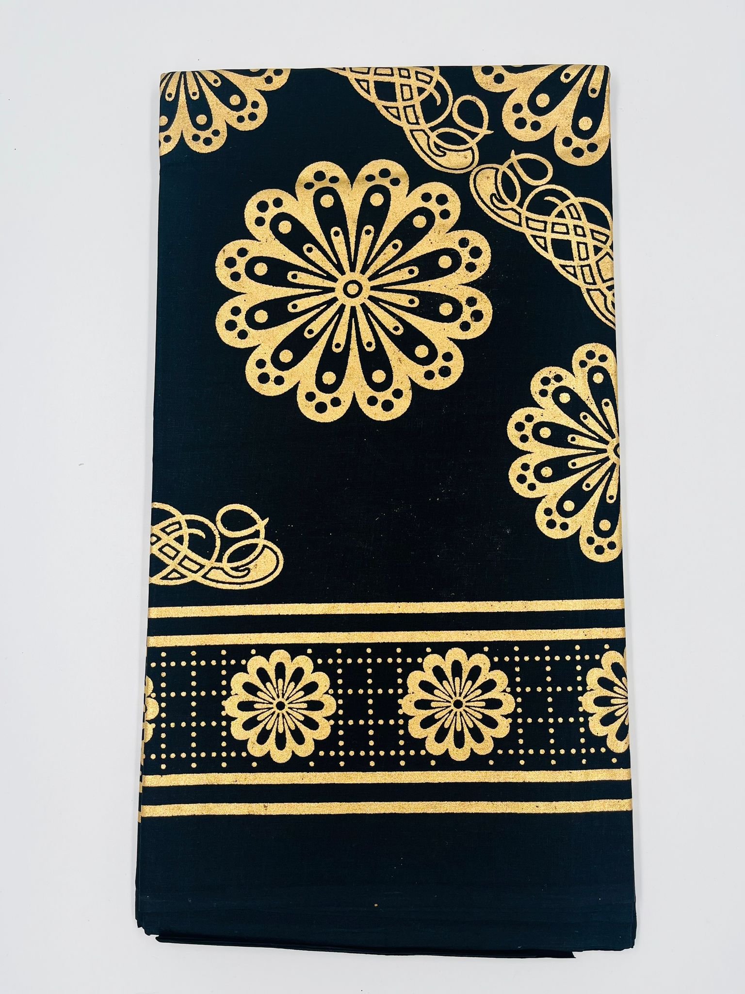 Chiromani - Vert foncé - fleur doré - Kelyas Boutique