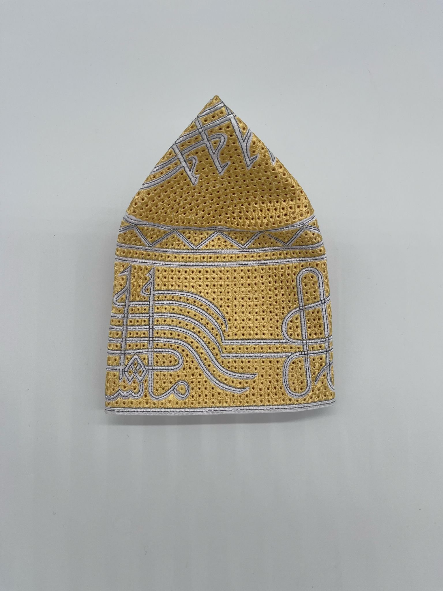 Kofia Jaune doré - motif 2 - Kelyas Boutique