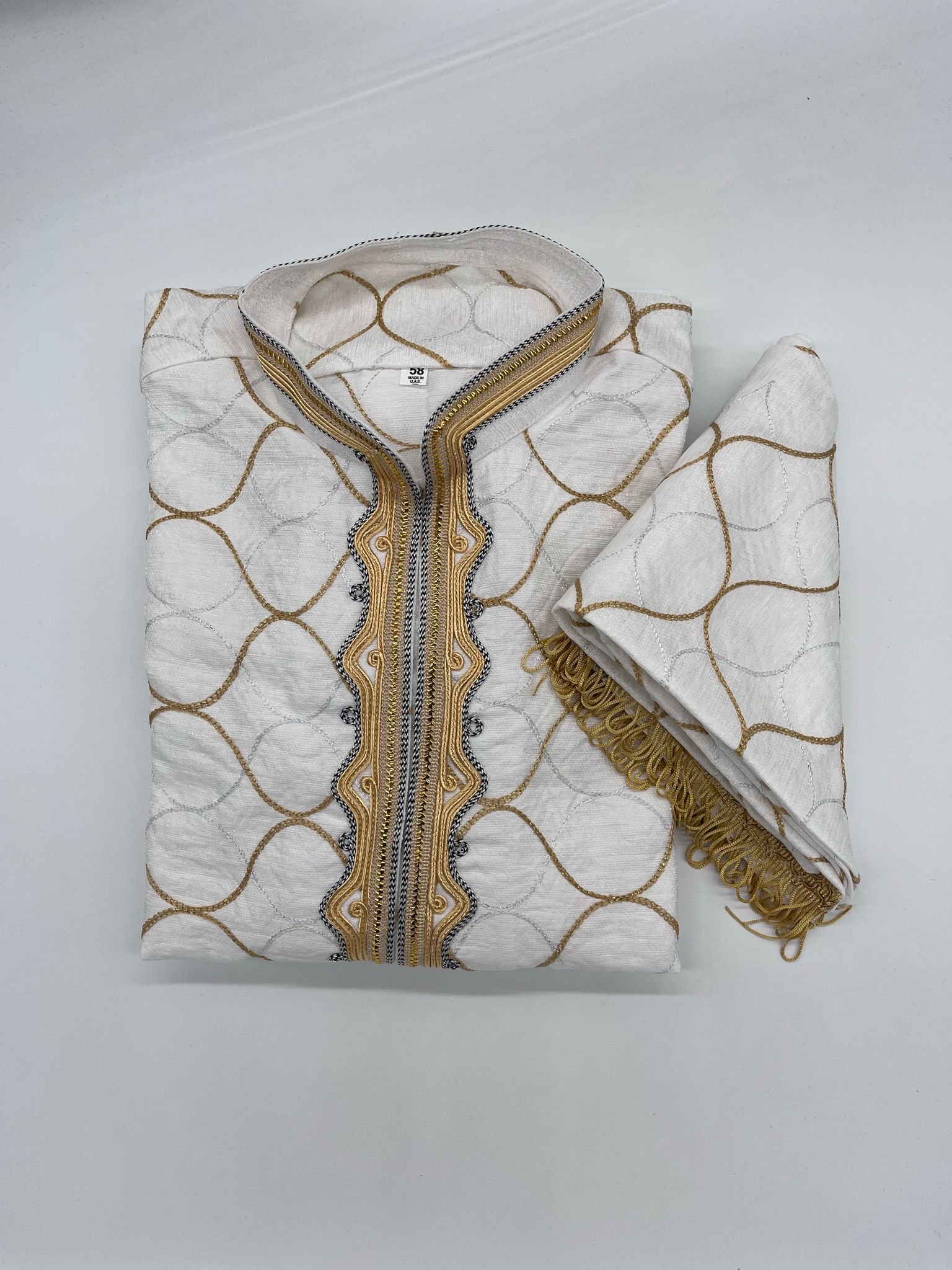 Kandzou Hamdiya - Beige doré - Kelyas Boutique